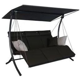 Hollywoodschaukel "Swing Smart coffee", braun, B:210 H:160 T:145, Obermaterial: 100% Polyester, Angerer FREIZEITMÖBEL, Hollywoodschaukeln, wetterfest