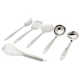 Krüger Kochbesteck-Set KRÜGER, silber (edelstahlfarben), Edelstahl, Kochbesteck-Sets, Kochbesteck, aus rostfreiem Edelstahl