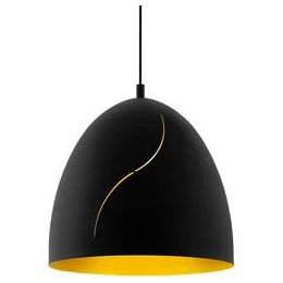 Eglo Pendelleuchte "HUNNINGHAM", gold (schwarz, goldfarben), 1, Ø 40,5cm, Leuchten, Hängelampe, Hängeleuchte, Esstischlampe, Wohnzimmerlampe, E27, 40,5 cm, Designlampe
