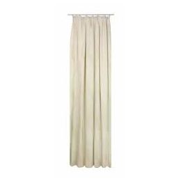 Vorhang WIRTH "Lupara" Gr. 5, beige, B:132cm H:255cm, Jacquard, Obermaterial: 75% Polyester, 25% Baumwolle, Gardinen
