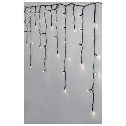 Eglo LED-Lichtervorhang "CRISPY ICE WHITE, Weihnachtsdeko", schwarz, Dioden 960 Stk. Flammen 960 Stk., Kabellänge 5m x Gesamtlänge 28,9m, Lichterketten, LED Lichterkette / schwarz / 960X0,064W / Beleuchtung - Weihnachten