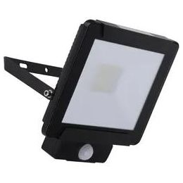 Näve LED Außen-Wandleuchte NÄVE "Radia", schwarz (schwarz, transparent), B:18,5cm H:22cm T:6cm, Leuchten, Zeiteinstellung, incl. Sensor/Bewegungsmelder, Lichteinstellung