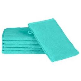 Waschhandschuh Ross "Sensual Skin", blau (bleached aqua), B:16cm L:22cm, Frottier, Handtücher, mit Aloe-Vera-Öl veredelt