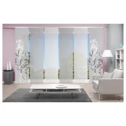 Schiebegardine Vision S "6ER SET SEMORA" Gr. 1, grau, B:60cm H:260cm, Polyester, Gardinen, HxB: 260x60, Schiebevorhang 6er Set Digitaldruck