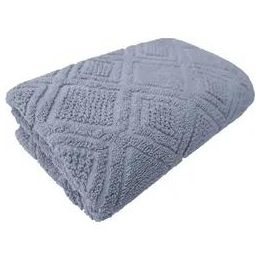 Badetuch Framsohn FROTTIER "Mosaik Duschtuch", blau (blau, jeansblau, hellblau), B:75cm L:150cm, Frottier, Obermaterial: 100% Baumwolle, Handtücher, gemustert, fein gewalkter Feinzwirn, hergestellt in Österreich
