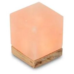 Himalaya Salt Dreams Salzkristall-Tischlampe "USB-Kubus", orange, Ø 7cm H: 9cm, 1 Stk., Leuchten, Handgefertigt aus Salzkristall - jeder Stein ein Unikat, H: ca.9 cm