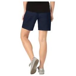 Jerseyhose TRIGEMA "TRIGEMA Sport-Shorts mit Innenslip aus Netz", Damen, Gr. XXXL, US-Größen, blau (navy), 74% Nylon, 26% Elastan, Hosen