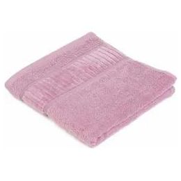 Gözze Handtücher GÖZZE "BIO Frottier", rosa (altrosa), B:50cm L:100cm, Walkfrottier, Obermaterial: 100% Baumwolle, Handtücher, im Set, Bio-Baumwolle, Pastell Farben, mit geschorener Bordüre