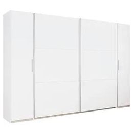 Schwebetürenschrank Rauch "Kleiderschrank Drehtürenschrank Schrank Garderobe KRONACH TOPSELLER", weiß, B:311cm H:210cm T:59cm, Holzwerkstoff, Schränke, mit Dreh- und Schwebetüren und vielen Einlegeböden MADE IN GERMANY