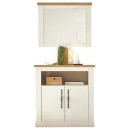 Garderoben-Set Home Affaire "WESTMINSTER TOPSELLER", weiß (pinie weiß, wotan eiche), B:92cm H:200cm T:45cm, Kastenmöbel-Sets, im romantischen Landhausstil