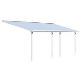 Terrassendach PALRAM - CANOPIA "Olympia 3x7.3", weiß, B:739cm T:295cm, Aluminium, Polycarbonat (PC), Terrassenüberdachungen, BxT: 739x295 cm