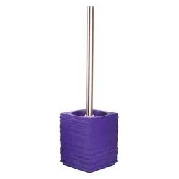 WC-Garnitur Sanilo "Calero", lila (violett), H:37, Edelstahl, Polyresin (Kunststein), Reinigungsbürsten