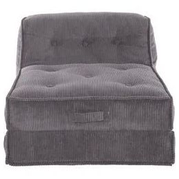 Sessel Inosign "Pia", grau, B:83cm H:77cm T:83cm, 100% Polyester, Sessel, Lounge-Sessel, Loungesessel aus Cord, in 2 Größen, Pouf-Funktion.