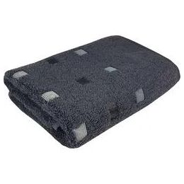 Gästehandtücher Framsohn FROTTIER "Quattro", grau (anthrazit, anthrazit, dunkelgrau), B:33cm L:50cm, Walkfrottier, Obermaterial: 75% Baumwolle, 25% Viskose, Handtücher, Mit natürlich weicher, Buchenholzfaser