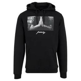 Mister Tee Sweatshirt MISTERTEE "MisterTee Herren Pray Hoody", Herren, Gr. 3XL, schwarz, 65% Baumwolle, 35% Polyester, unifarben, Sweatshirts