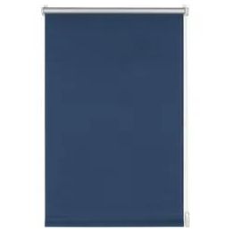 Seitenzugrollo Gardinia "EASYFIX Rollo Thermo ENERGIESPAREND" Gr. 5, blau, B:120cm H:150cm, Polyester, Rollos, abdunkelnd mit Thermobeschichtung