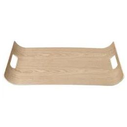 Tablett Blomus "WILO", beige (natur), B:31cm H:4cm L:43cm, Holzwerkstoff, Tabletts, in robustem Naturlook