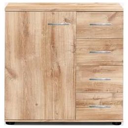 Kombikommode wimex "Anna", braun (plankeneichefarben), B:81cm H:83cm T:41cm, Sideboards