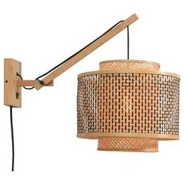 GOOD & MOJO Wandleuchte "Bhutan", beige (natur), Ø 40cm H: 43cm, Leuchten
