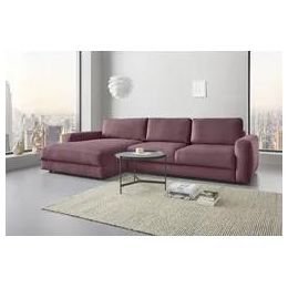 Ecksofa Places of Style "Bloomfield, bequem und elegant, OTTOs Choice, Breite 303cm, L-Form", rosa (altrosa), B:303cm H:84cm T:176cm, 100% Polyester, Sofas, wahlweise mit Bettfunktion und Bettkasten