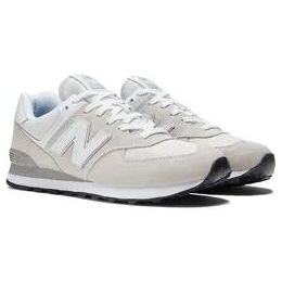 Sneaker New Balance "ML574 Core", Gr. 43, beige (hellbeige, weiß), Leder, Textil, Schuhe, Topseller