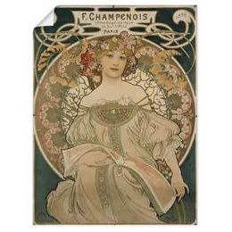 Poster Artland "Plakat f&uuml;r F. Champenois. 1897", gr&uuml;n (farbe bild(er): gr&uuml;n), B:45cm H:60cm, Bilder, Poster, ohne Rahmen