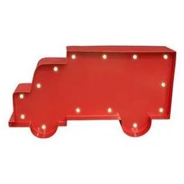 MARQUEE LIGHTS LED Dekolicht "T-Truck", rot, 14, H: 13cm, 1 Stk., Leuchten, Wandlampe, Tischlampe LKW, Lastwagen 14 Leuchtmittel - 23x13 cm