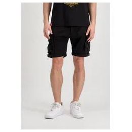 Shorts Alpha Industries "Crew Short", Herren, Gr. 34, Normalgrößen, schwarz, Obermaterial: 98% Baumwolle, 2% Elastan; Futter: 100% Baumwolle, Hosen