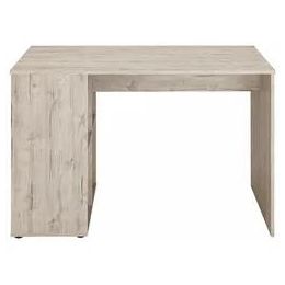 Schreibtisch FMD "Gent", braun (sandeichefarben), B:117cm H:75cm T:73cm, Tische, mit 4 seitlichen Fächern
