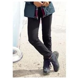 Trekkinghose Lascana ACTIVE, Damen, Gr. 34, N-Gr, schwarz, Web, Obermaterial: 95% Polyamid, 5% Elasthan, unifarben, Basic lang, Hosen, mit 3 Zipper Taschen