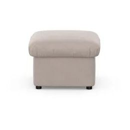 Hocker DOMO collection "Pegnitz", grau (taupe), B:60cm H:39cm T:60cm, 92% Polyester, 8% Nylon, Hocker, Polsterhocker