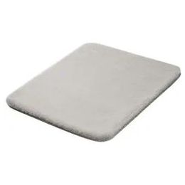 Badematte Kleine Wolke "Cony", grau (silbergrau), H:25mm, Polyester, Badematten, Badteppich, Fell-Optik, Uni Farben, besonders weich & kuschelig