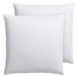 Federkissen Otto Keller "Annabelle Kissen-Set, als Dekokissen oder Kopfkissen", weiß, B:80cm L:80cm, Bezug: 100% Baumwolle. Füllung: 50% Daunen, 50% Federn, Kopfkissen, in vielen verschiedenen Größen erhältlich. Von 2x 40x40 bis 2x80x80cm