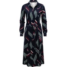 Ragwear Kleid 'Plantee' Damen Größe 42 navy / mint / rosé / dunkelrot Winterkleid