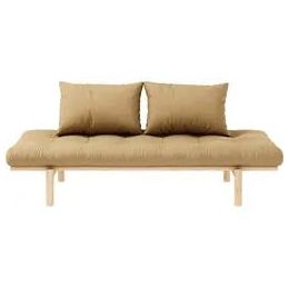 Daybett KARUP DESIGN "Pace", braun (weizen beige), B:200cm H:37cm L:200cm, Daybetten, aus massiven Kiefernholz, inkl. Futonmatratze