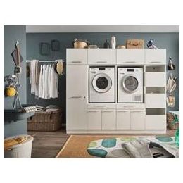 Mehrzweckschrank-Set LAUNDREEZY "LAUNDREEZY LDSK15", weiß, B:235cm H:200cm T:67,5cm, Holzwerkstoff, Kastenmöbel-Sets, Breite 235 cm