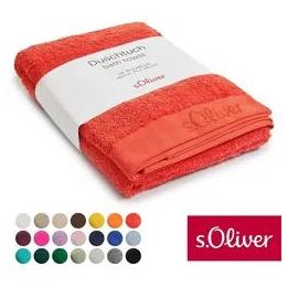 Duschtuch s.Oliver "s.Oliver, Premium Qualität, 600 gr/m2, auch als Sets erhältlich", rot, B:70cm L:140cm, Walkfrottier, Baumwolle, Handtücher, große Farbauswahl, auch als Handtuch, Waschhandschuh, Gästetuch