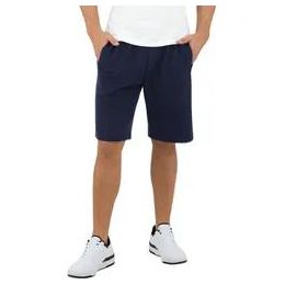 Bermudas TRIGEMA "TRIGEMA Shorts in strukturierter Sweat-Qualität", Herren, Gr. XXL, US-Größen, blau (navy), 55% Polyester, 45% Baumwolle, Casual, Hosen