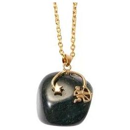 Kette mit Anhänger Firetti "Schmuck Geschenk Halsschmuck Anker/Halskette Sternzeichen Geburtsstein", gold (gelbgoldfarben), Halsketten, Damen, Schütze, Edelstahl, L: 50 B: 2mm, Made in Germany - mit Edelstein, B:2mm