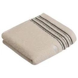 Handtücher Vossen "Cult de Luxe", weiß (ivory), B:50cm L:100cm, Webfrottier, Obermaterial: 100% Baumwolle, Handtücher, mit Glanzbordüre