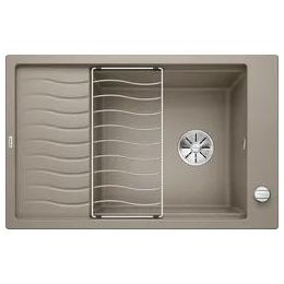 Granitspüle Blanco "ELON XL 6 S", braun (tartufo), B:50 H:19 T:78, Verbundwerkstoff, Küchenspülen, erhältlich in mehreren Farben, inklusive gratis Edelstahl-Tropfgitter