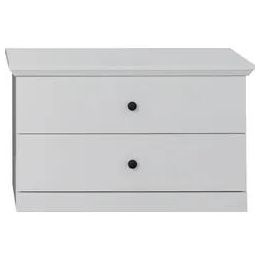Sitzbank Home Affaire "Örebro", weiß, B:81cm H:49cm T:41cm, Holzwerkstoff, Sitzbänke, Sitzbank Schuhbank, zeitloser Landhausstil, mit Vollauszug
