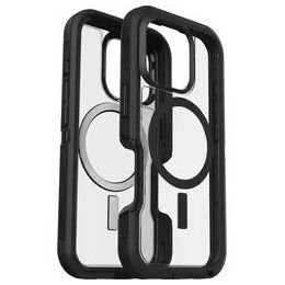 Otterbox Handyhülle "Defender XT für Apple iPhone 16 Pro", schwarz (transparent, schwarz), iPhone 16, Hüllen, Backcover, Schutzhülle, Handyschutzhülle, Case, Schutzcase, stoßfest