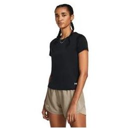 Laufshirt Under Armour "UA LAUNCH SHORTSLEEVE", Damen, Gr. M, schwarz, Web, Obermaterial: 94% Polyester, 6% Elasthan, unifarben, Rundhals, Shirts