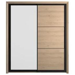 Kleiderschrank GAMI "Kleiderschrank 2 Türen, Kinderkleiderschrank", braun (kastanie natur), B:191cm H:220cm T:63cm, Spanplatte, Schränke, Kinderkleiderschrank Kinderschrank, In 2 Farben erhältlich