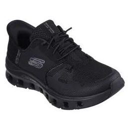 Slip-On Sneaker Skechers "GLIDE-STEP PRO", Damen, Gr. 40, schwarz, Textil, unifarben, Schuhe, Slipper, Freizeitschuh mit komfortabler Heel Pillow Funktion