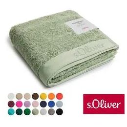 Handtuch s.Oliver "s.Oliver, Premium Qualität, 600 gr/m2, auch als Sets erhältlich", grün (hellgrün), B:50cm L:100cm, Walkfrottier, Baumwolle, Handtücher, große Farbauswahl, auch als Duschtuch, Waschhandschuh, Gästetuch