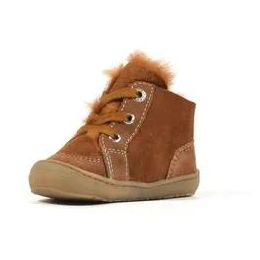 Lauflernschuh Richter "Maxi WMS: Mittel", Kinder, Gr. 23, braun, Lammfell, Veloursleder, Schuhe, Winterstiefel mit herausnehmbarer Sohle, Größenschablone zum Download