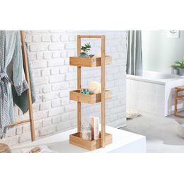 Riess Ambiente Design Regal LAGOON SPA 75cm Bambusholz drei Fächer Badregal Riess-Ambiente Natur