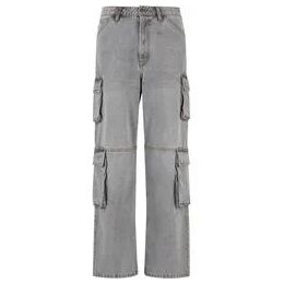Bequeme Jeans 2Y STUDIOS "2Y Studios 2Y Aidan Cargo Baggy Jeans", Herren, Gr. 33, Normalgrößen, grau, 100% Baumwolle, unifarben, normal, Jeans
